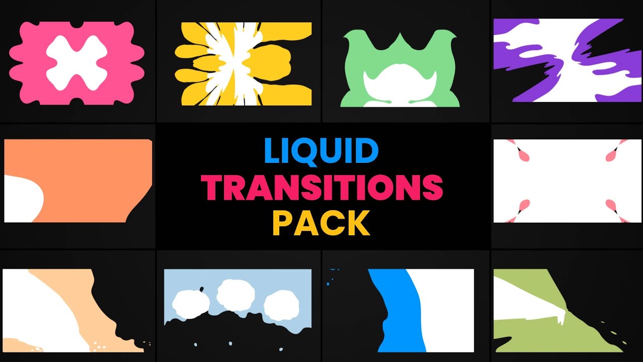 Liquid Transitions Pack After Effects Template | Visit Now to Get Unlimited Access of Designs ...