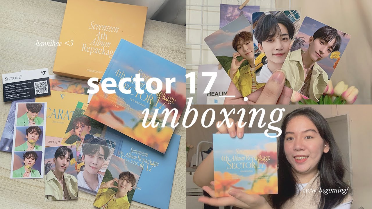 svt 세븐틴 sector 17 | new beginning ver. — unboxing! ♡ - YouTube