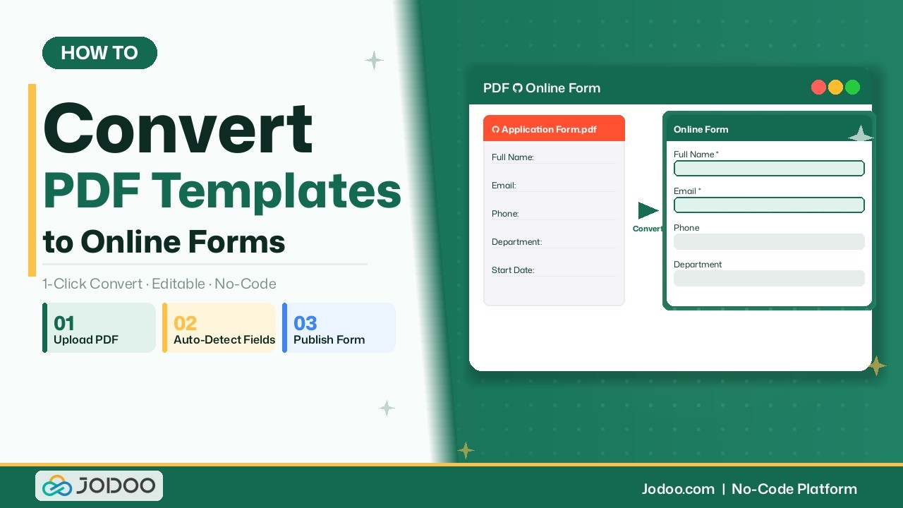 How to convert PDF templates to online forms? - YouTube