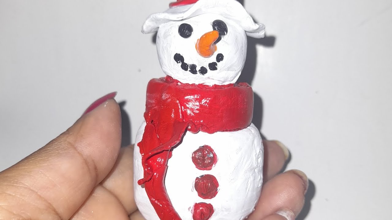 CHRISTMAS CRAFT...#snowman #simplecraft - YouTube