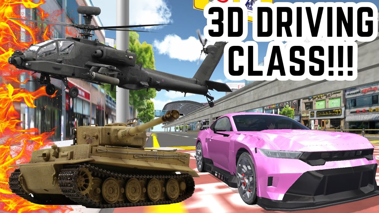 3D Driving Class #12 - New Car Pink Mustang - Android GamePlay - YouTube
