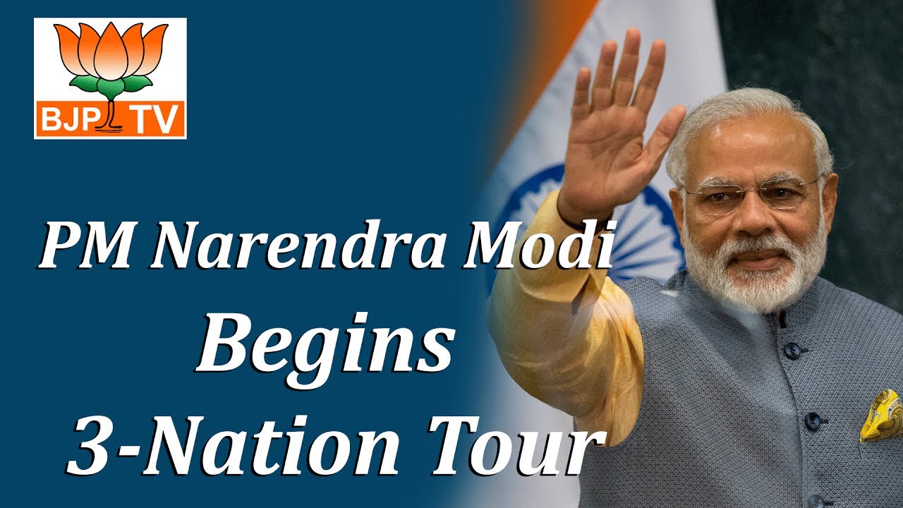 PM Narendra Modi Begins 3-Nation Tour - YouTube
