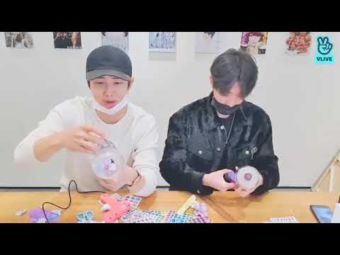 BTS Live: RM & JHope decorates ARMY BOMB (April 23)