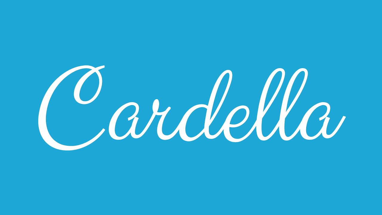 Learn how to Sign the Name Cardella Stylishly in Cursive Writing - YouTube