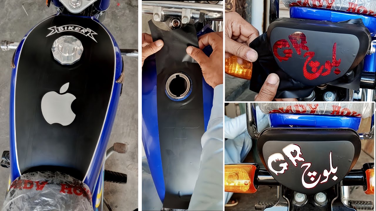 Bike ppf lamination at home | back light design | ibad auto - YouTube