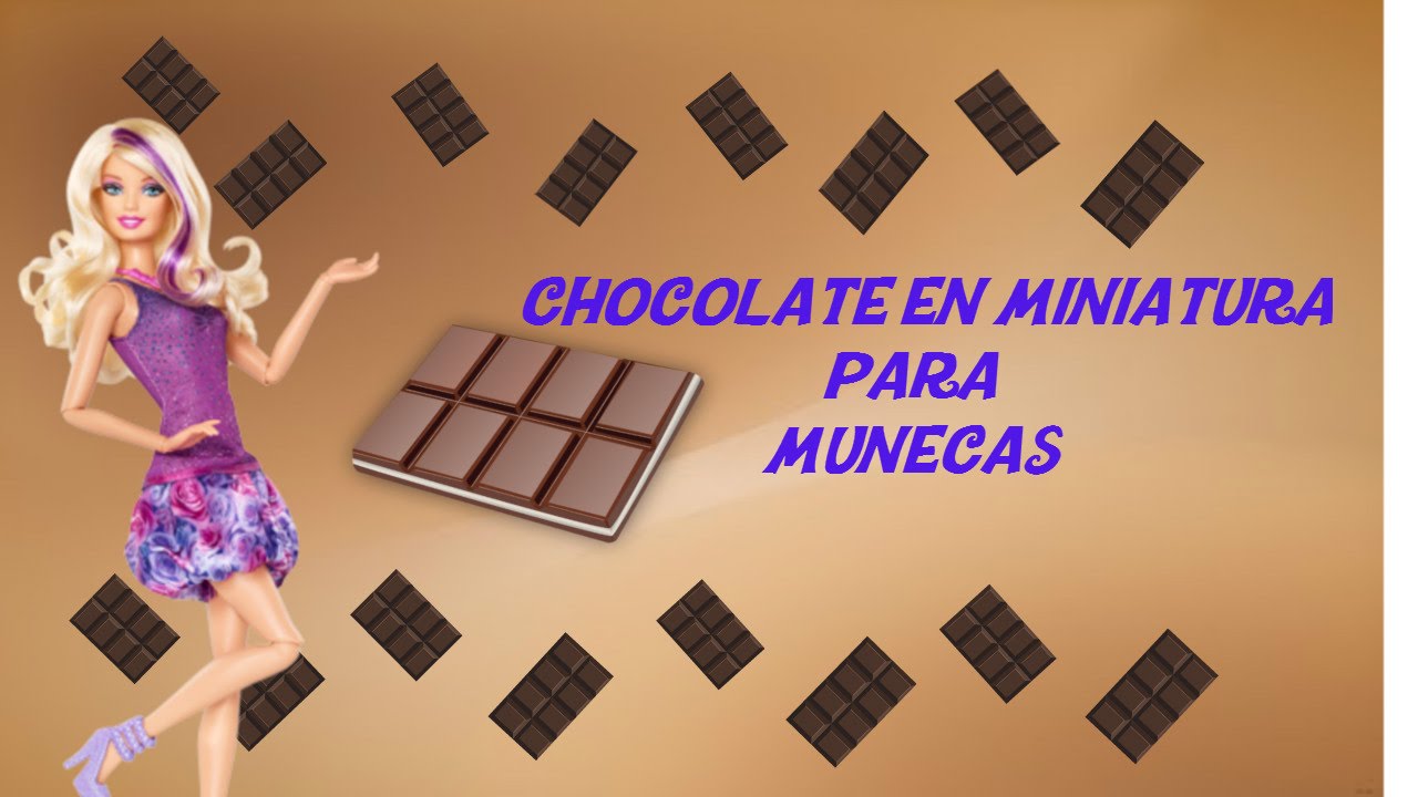 chocolate en miniatura para muñecas - YouTube