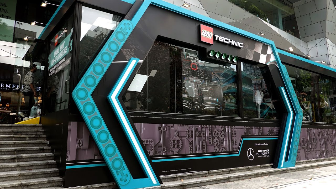 LEGO TECHNIC Grand 'Brix' Pop Up Experience with Mercedes AMG F1 Life ...