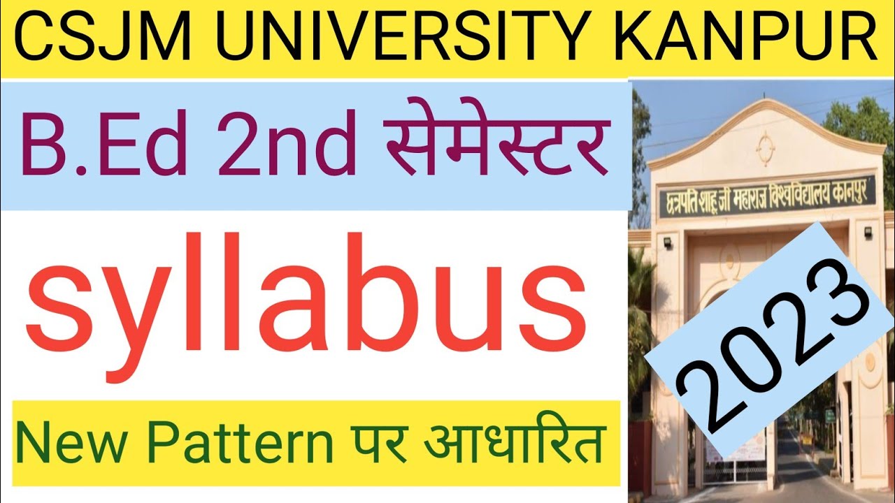 B.ed 2nd Semester Syllabus 2023