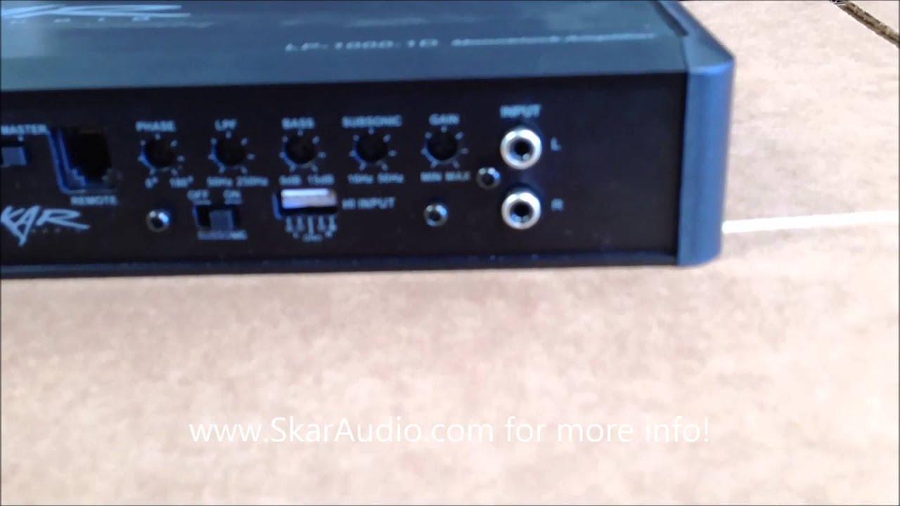 Skar Audio LP-1000.1D Amplifier Video Overview - YouTube