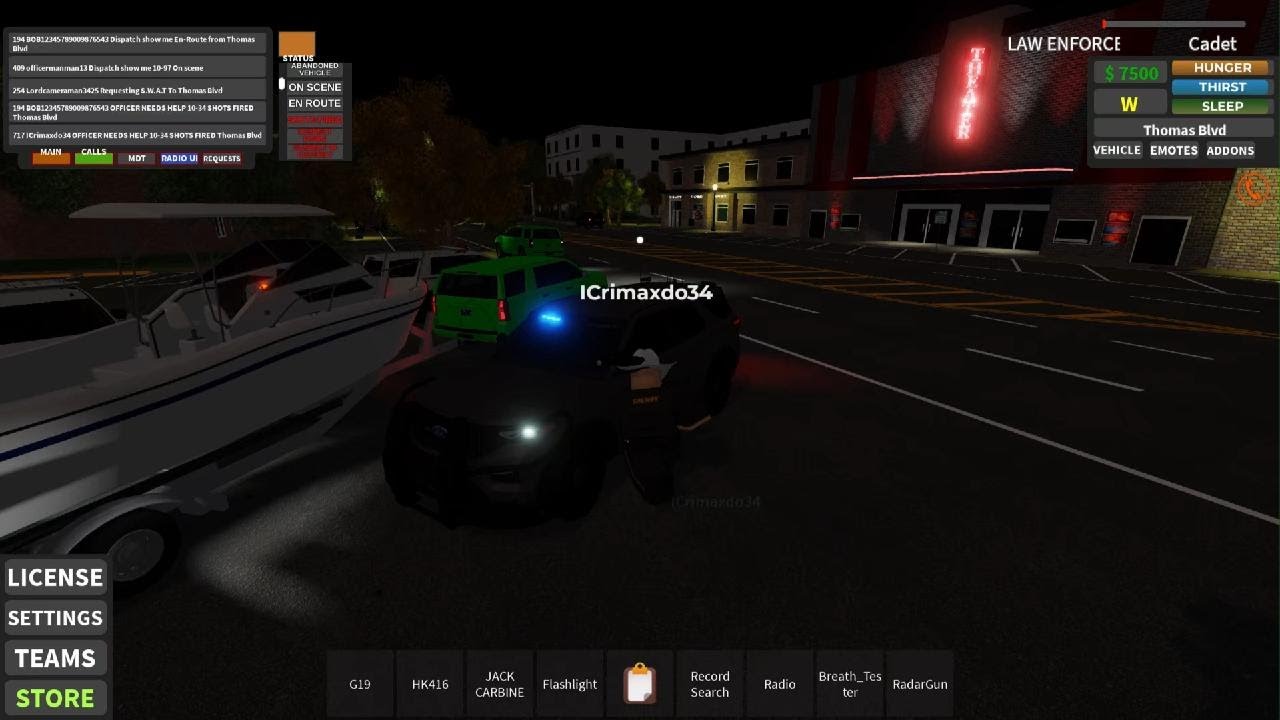 LAW ENFORCEMENT SHERIFF IN ROBLOX TRC - YouTube
