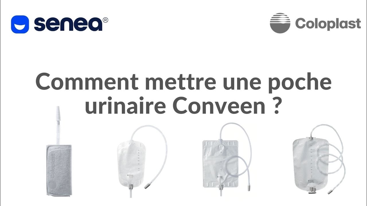 Comment mettre une poche urinaire de jambe Conveen ? - YouTube