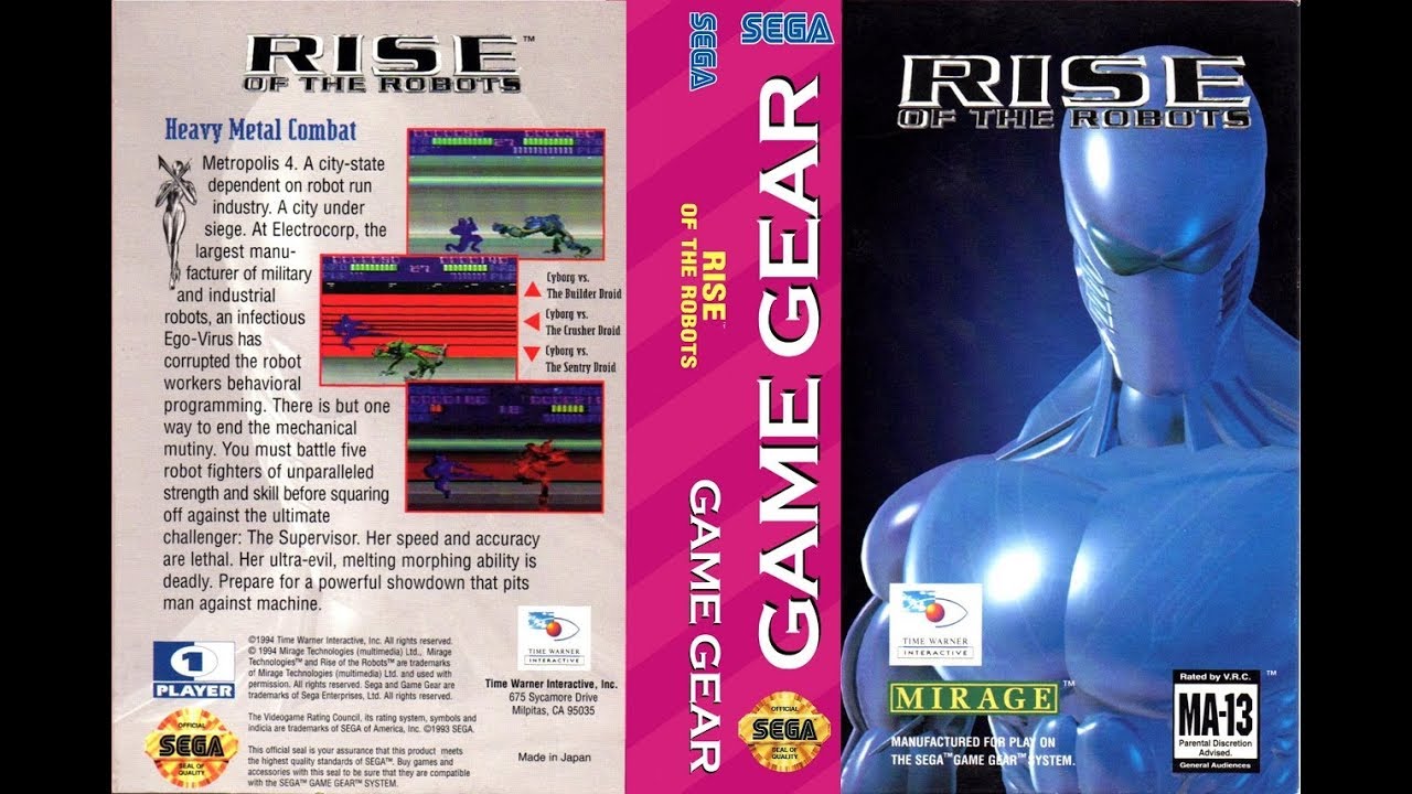 GAME GEAR - Rise Of The Robots - YouTube