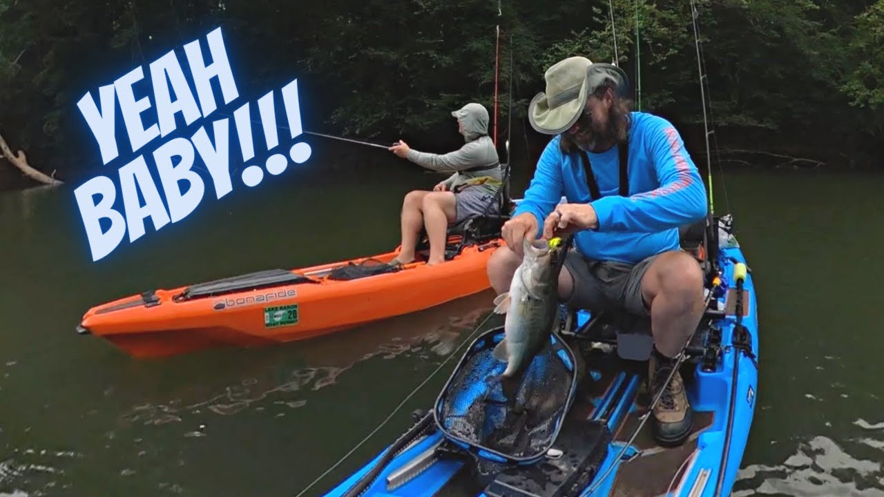 Kayak Fishing the Saluda River Mid Summer - River does not disappoint ...
