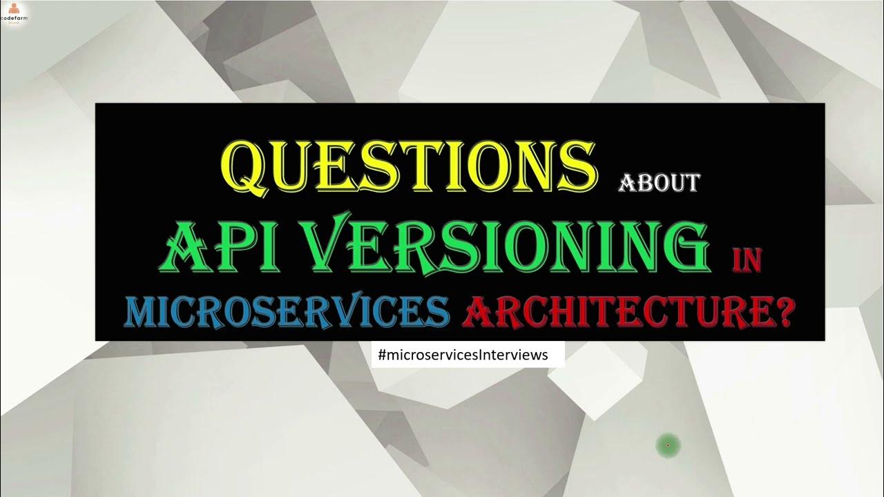 Questions about API Versioning || Microservices Interviews - YouTube