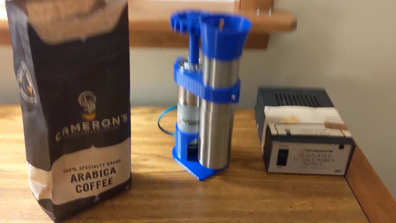 Hand Powered Coffee Grinder Conversion Kit - YouTube