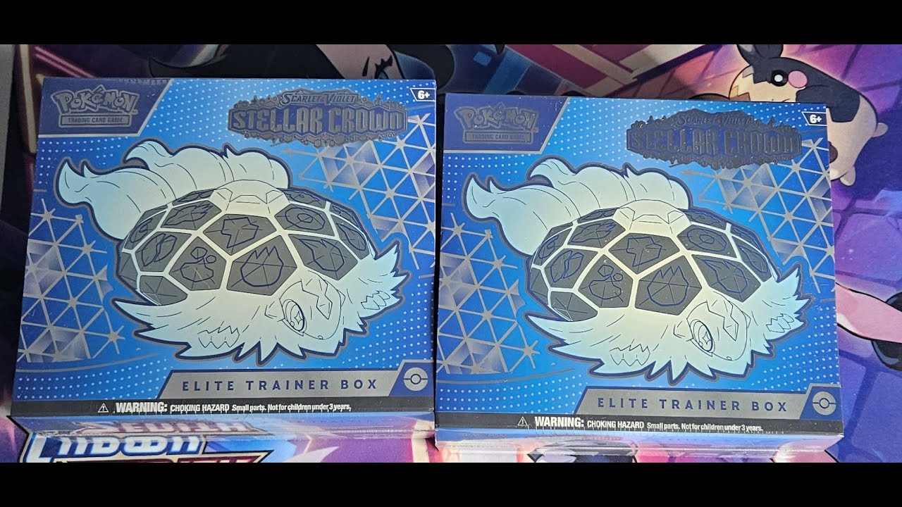 Pokemon steller crown part 1# Elite trainer box - YouTube