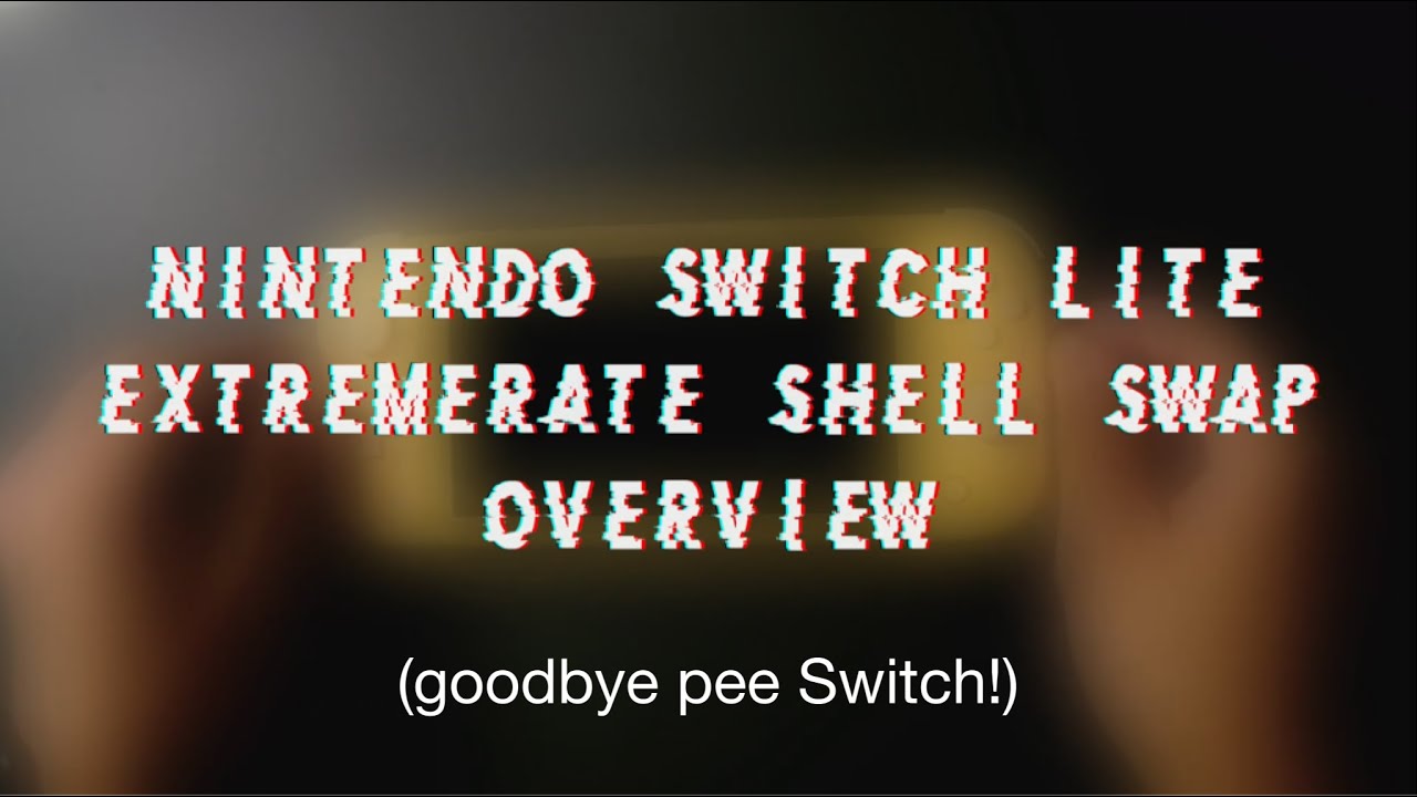 Nintendo Switch Lite transparent shell swap (from ExtremeRate) #diy # ...