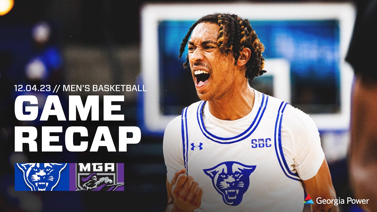 HIGHLIGHTS: GSU vs. Middle Georgia State | Men's Basketball - YouTube