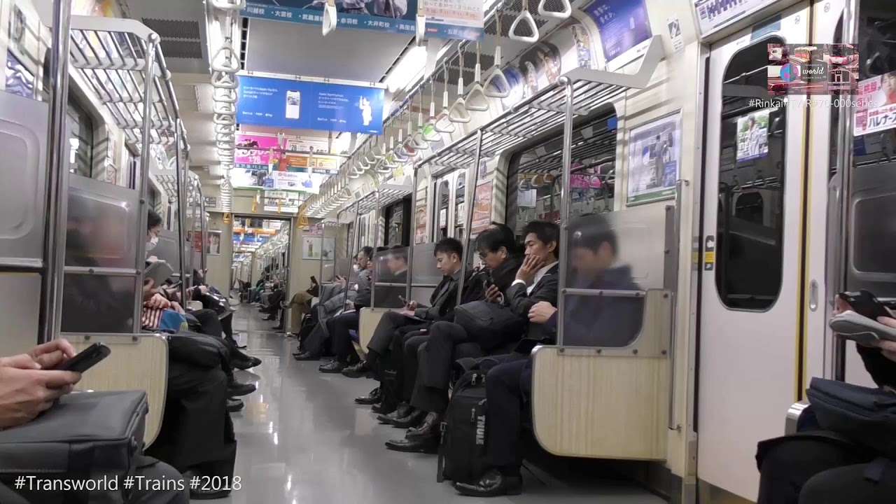 Rinkai Line in Tokyo from Kokusai-Tenjijō Station to Ōsaki - YouTube