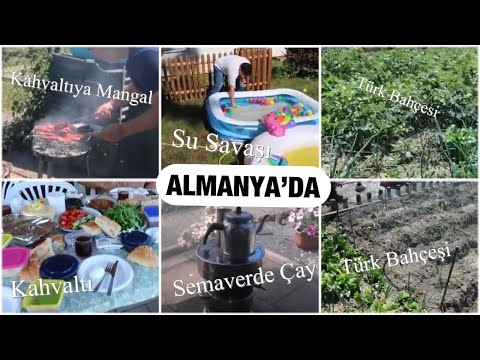 KÖTÜ BİRŞEY OLDU | ALMANYADA TÜRK BAHÇESİ ‘NDE KAHVALTI KEYFI , SU SAVAŞI  | VLOG – ATIK FAMILY