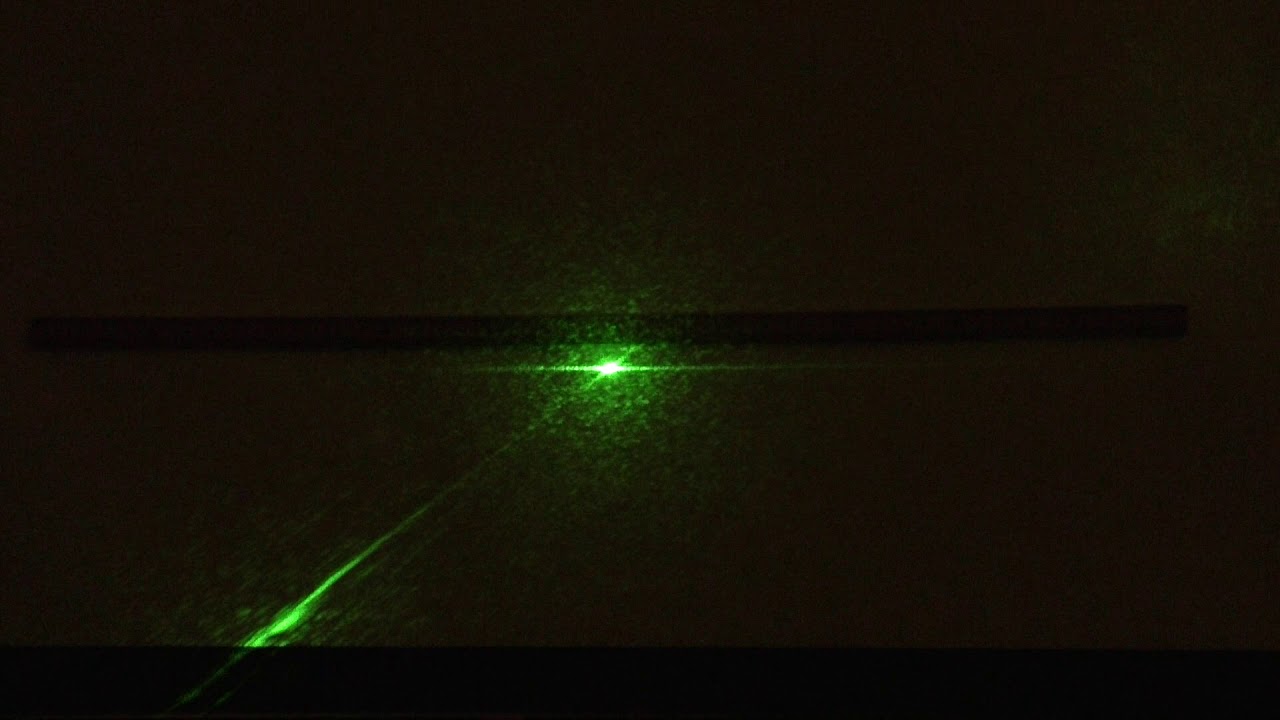 Green laser light diffraction through single slits and other ...