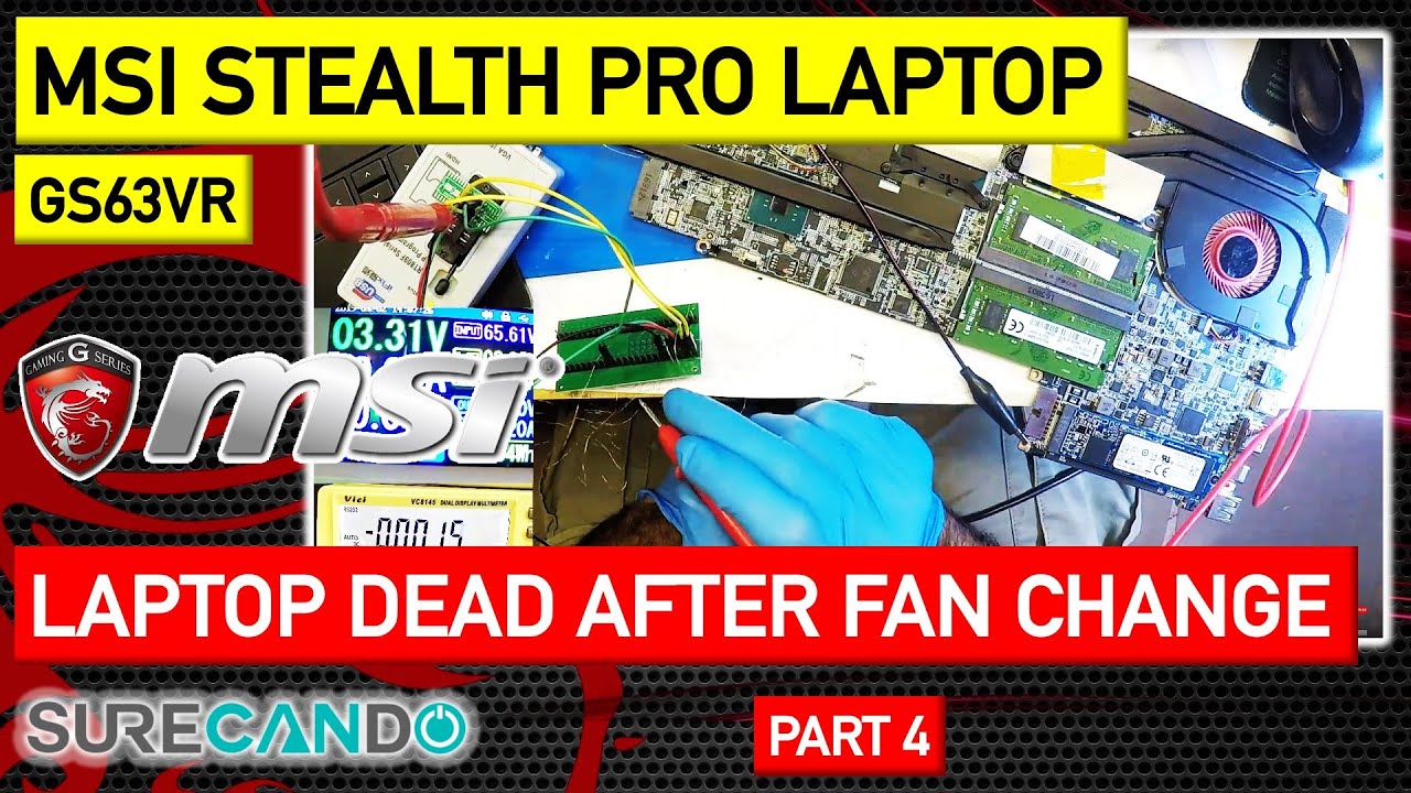 MSI Stealth Pro GS63VR Series Laptop Not Turning On After Fan msi-stealth-pro-gs63vr-series-laptop-not-turning-on-after-fan