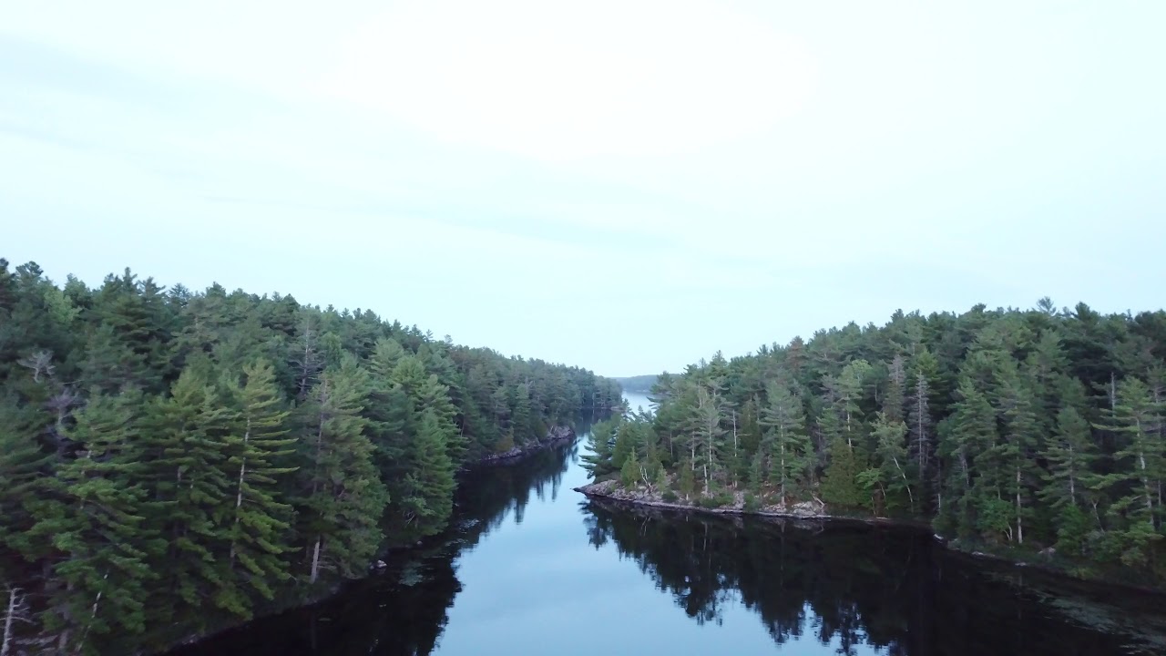 Mavic views Naiscoot Lake 2 - YouTube