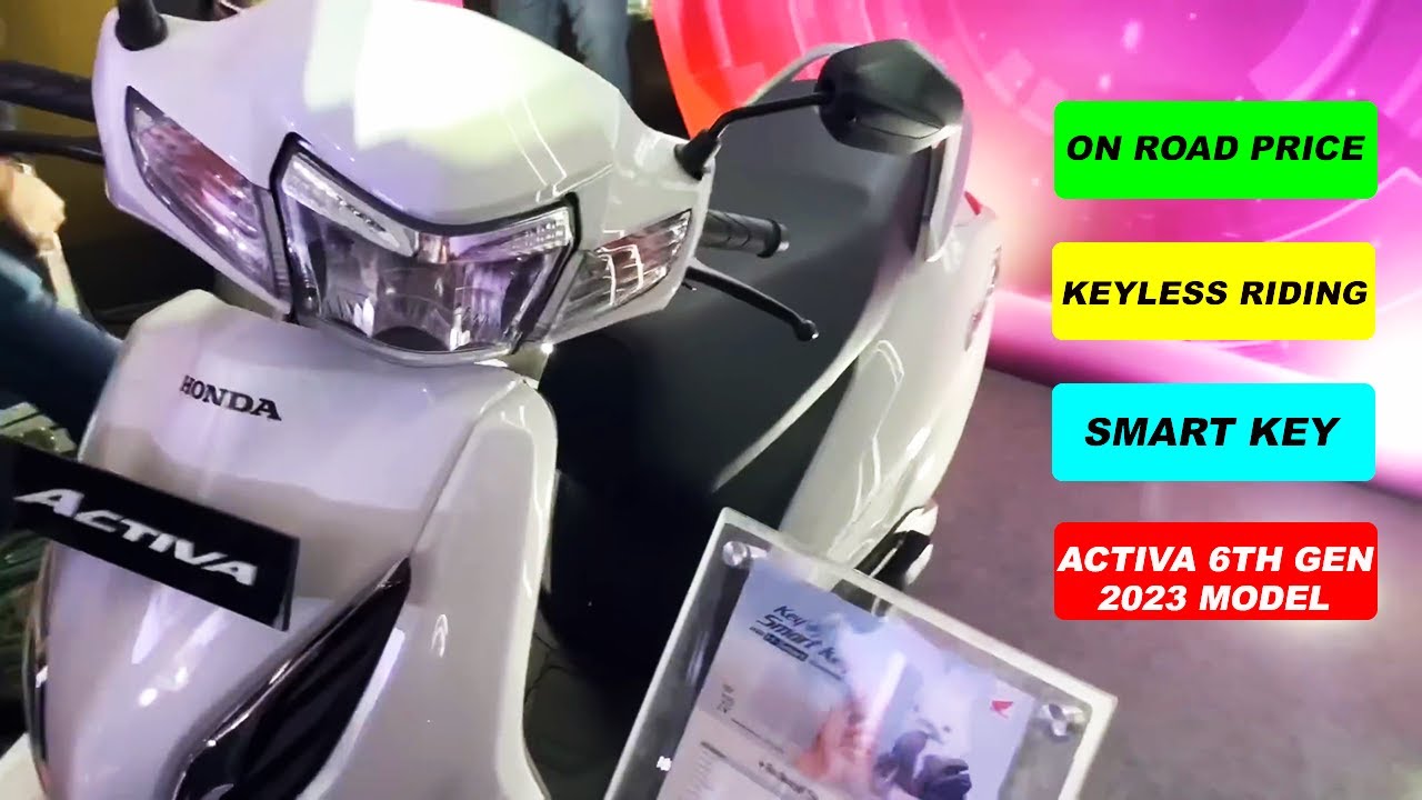 2023 Honda Activa with Smart Key Features - YouTube