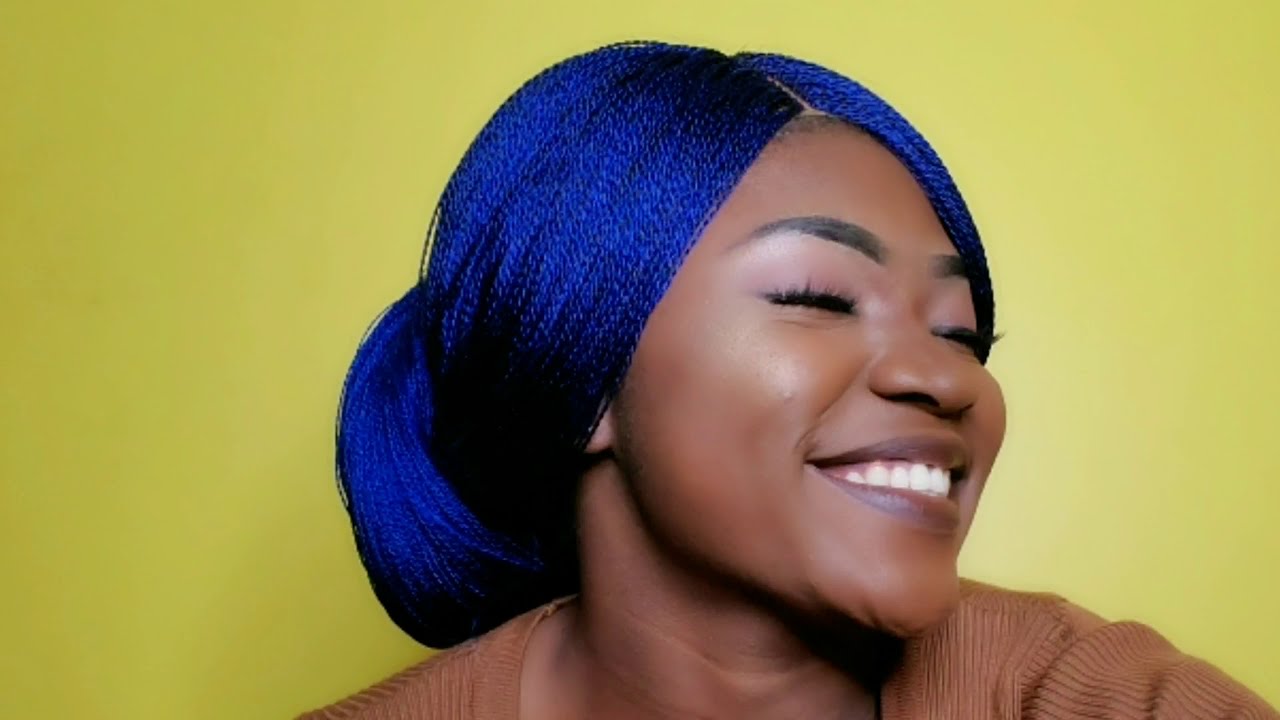 How to Style your Braided Wig(1 million braids) - YouTube