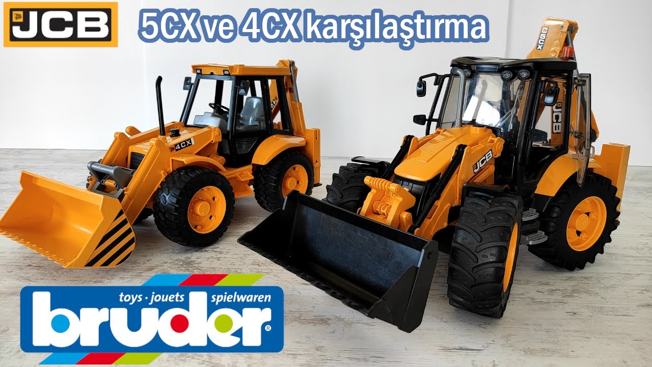Bruder 1:16 JCB 5CX Eco ve 4CX Kepçeli Ekskavatör inceleme ve ...