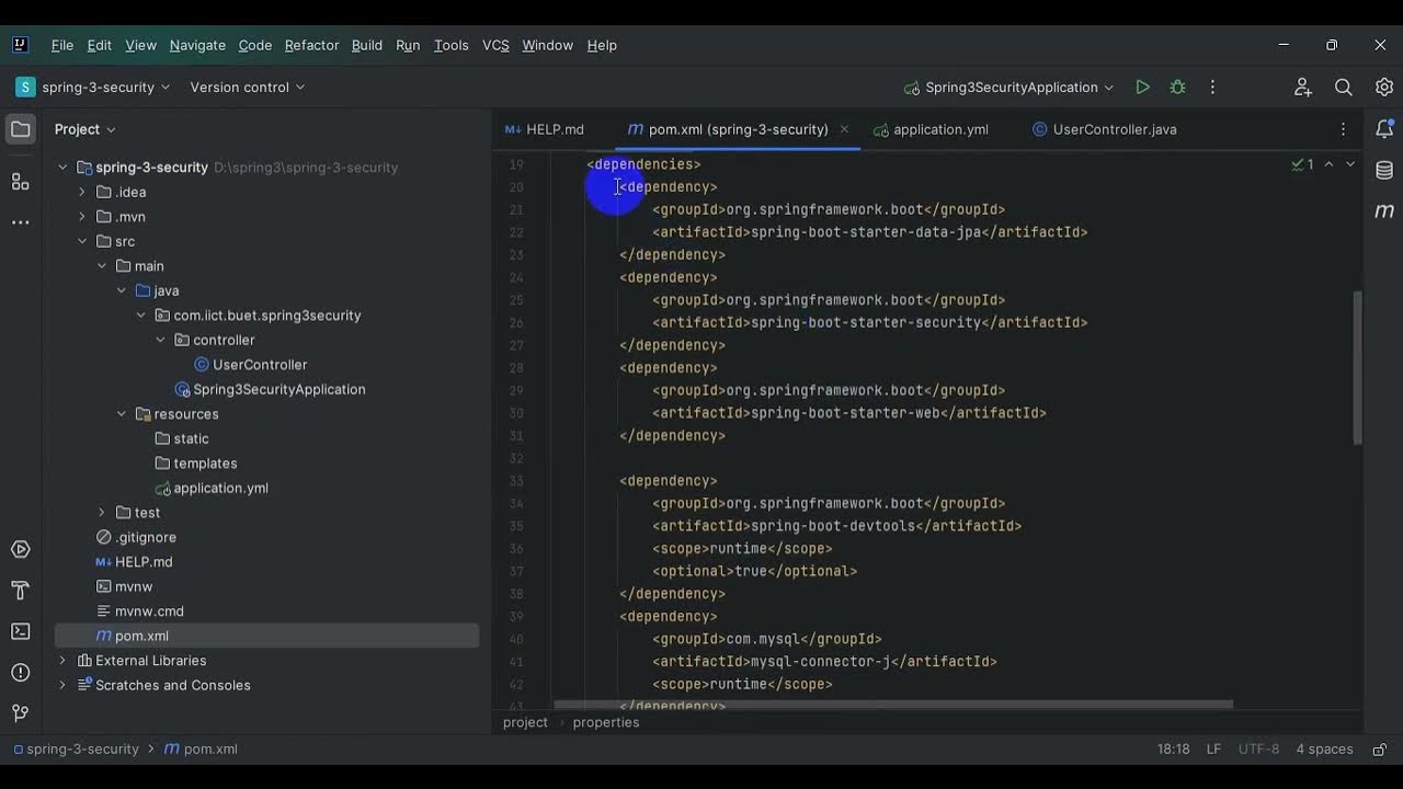 3 Spring 3 Security Implementation Bangla Tutorial Youtube