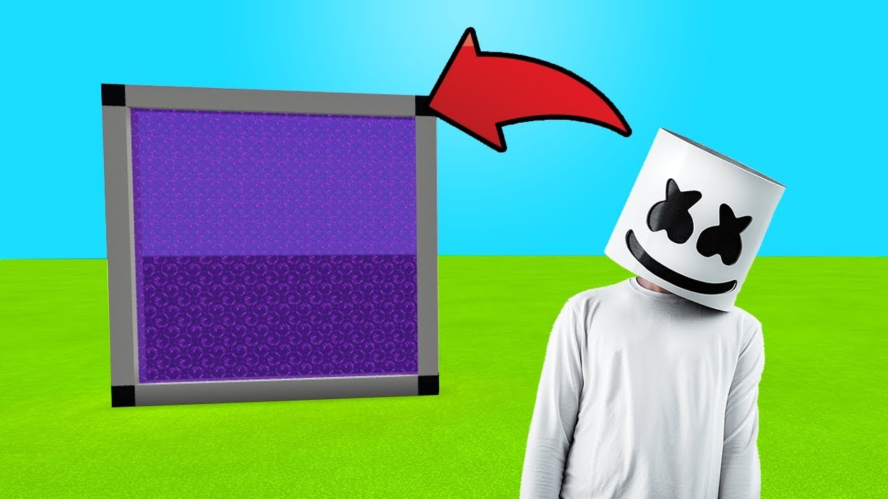 How To Make a Portal to the Marshmello Dimension in MCPE (Minecraft PE ...