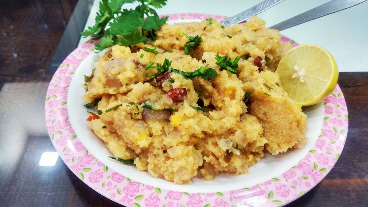 दक्षिण भारतीय शैली उपमा Recipe || south India style upmaa recipe ...
