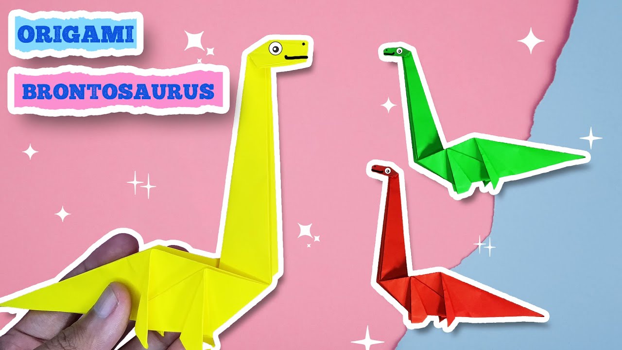How to Fold an Origami Dinosaur : An Origami Tutorial for Beginners ...