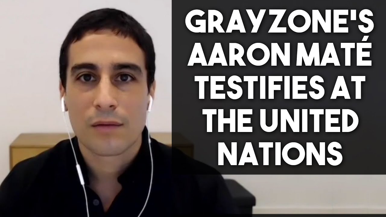 The Grayzone's Aaron Maté testifies at UN on OPCW Syria cover-up - YouTube