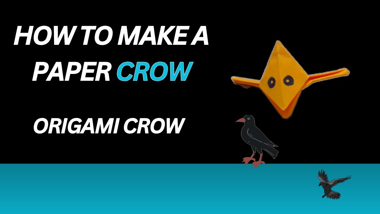 How to make a paper crow | Origami crow - YouTube
