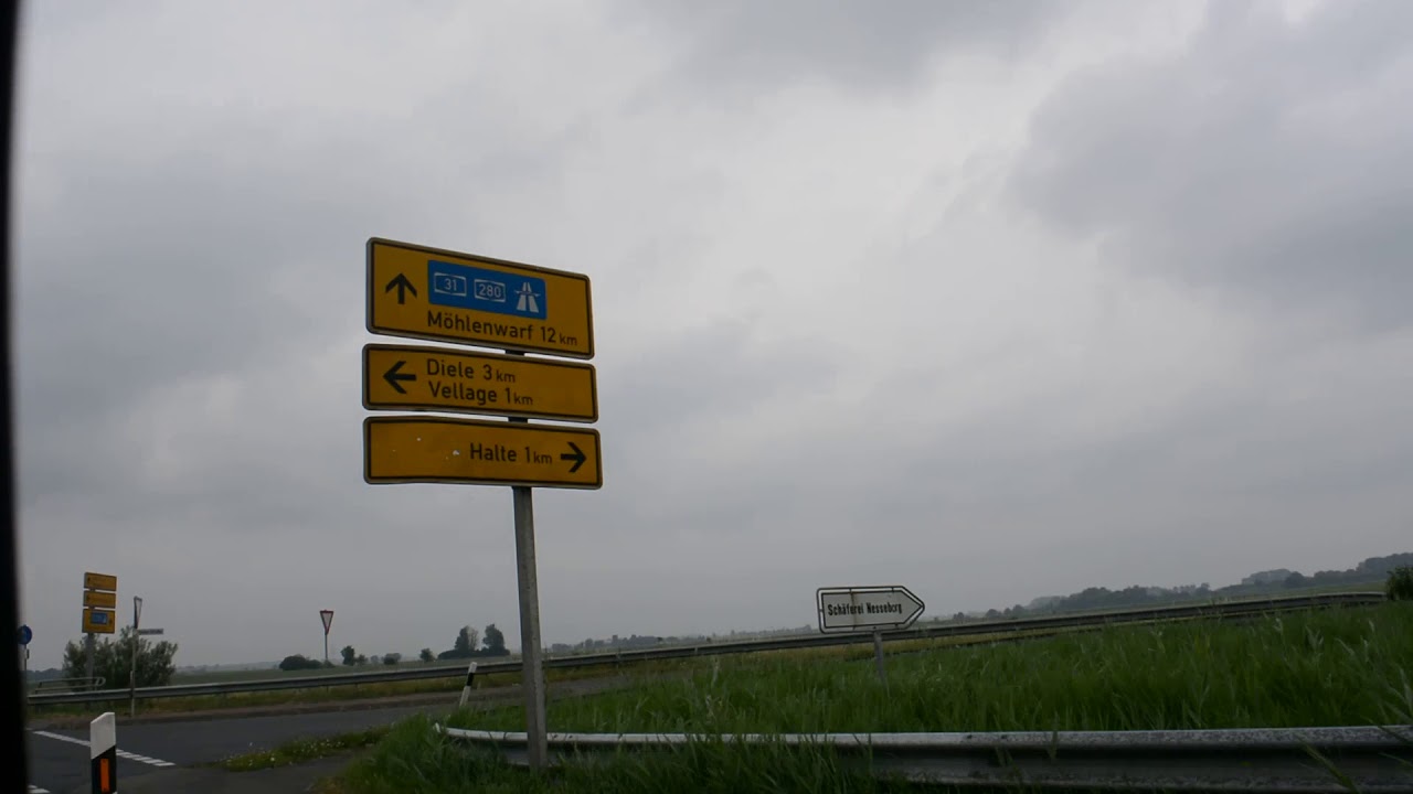 Traveling through Dorpen Germany - YouTube