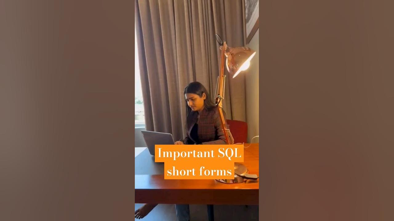 Important SQL short forms You must Know. - YouTube