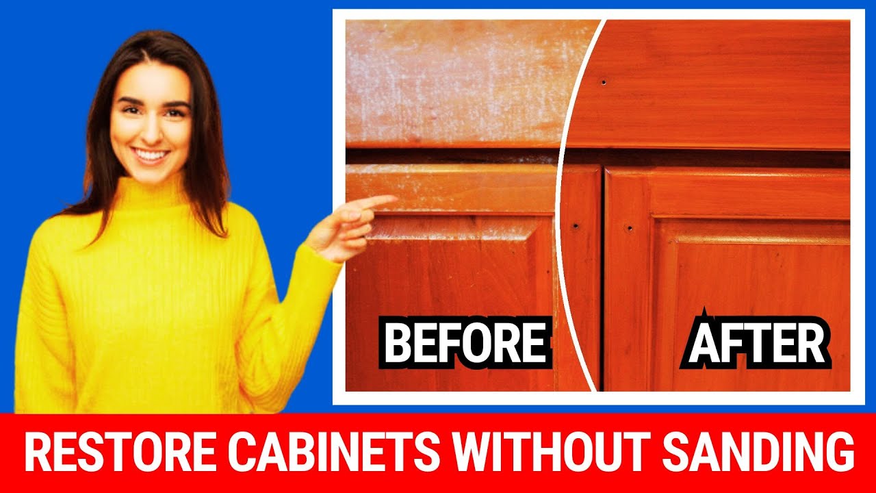 How to Restore Kitchen Cabinets Without Sanding? - YouTube