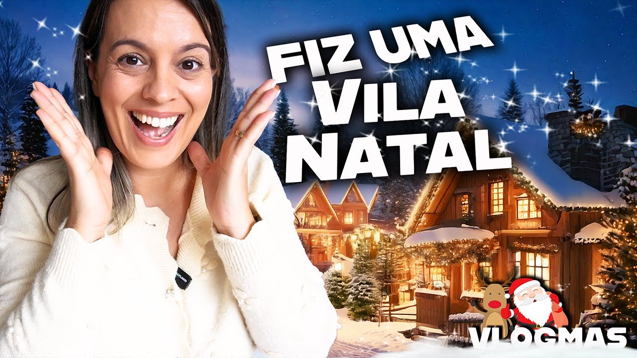 Vlogmas | Vila de Natal Encantadora e Quadros de Natal 🎄 - YouTube
