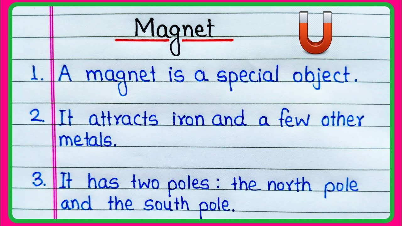 10 lines on Magnet in English | Essay on Magnet | Few lines about ...