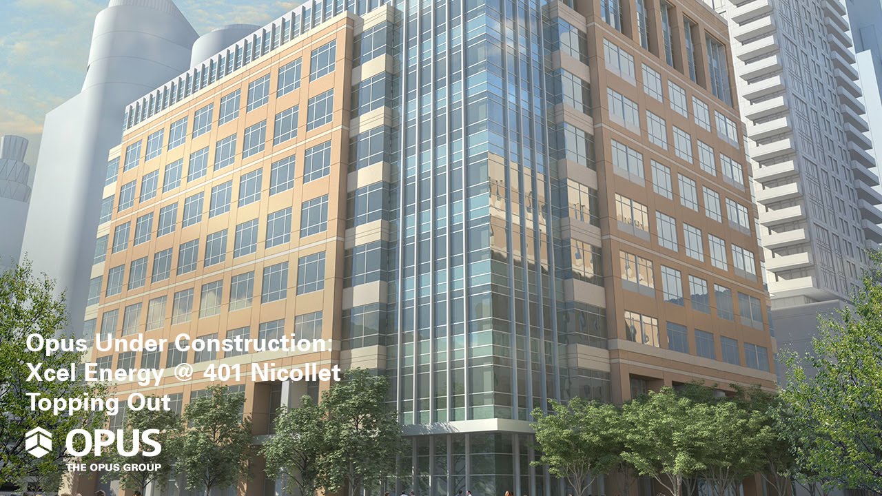 Xcel Energy @ 401 Nicollet in Downtown Minneapolis Tops Out - YouTube