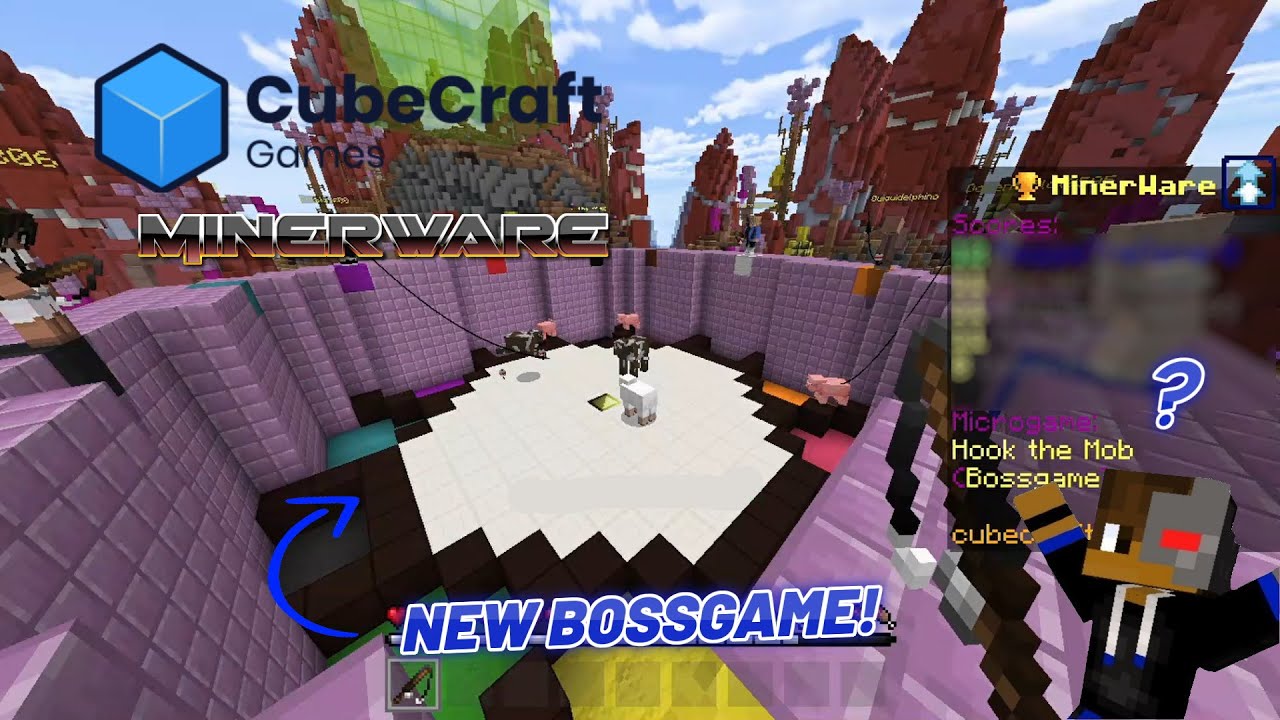 Minecraft - Cubecraft Minerware #11 - NEW MICRO AND BOSS GAME!? - YouTube