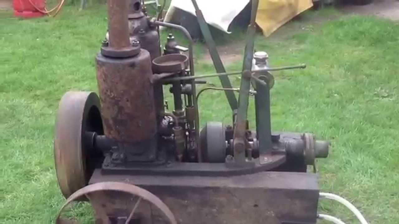 Stord hot bulb engine 5hp - YouTube
