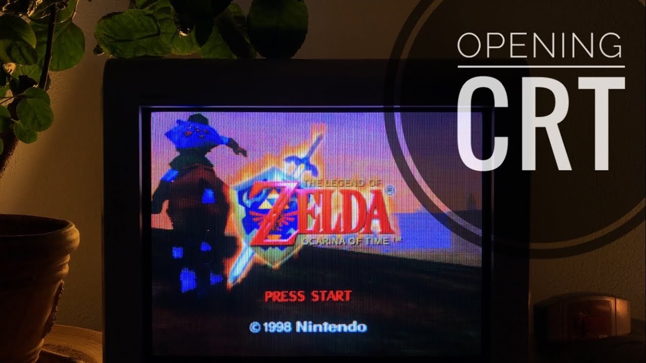 The Legend of Zelda: Ocarina of Time, opening, CRT captured in 4K60 ...