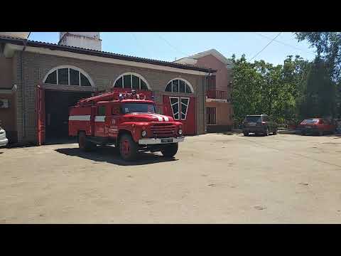 *soviet siren СГУ-60* ZiL-130 engine 161 responding to grass fire