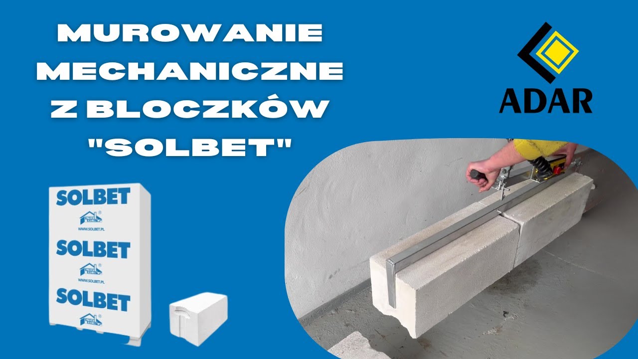 Murowanie z bloczków Solbet - YouTube