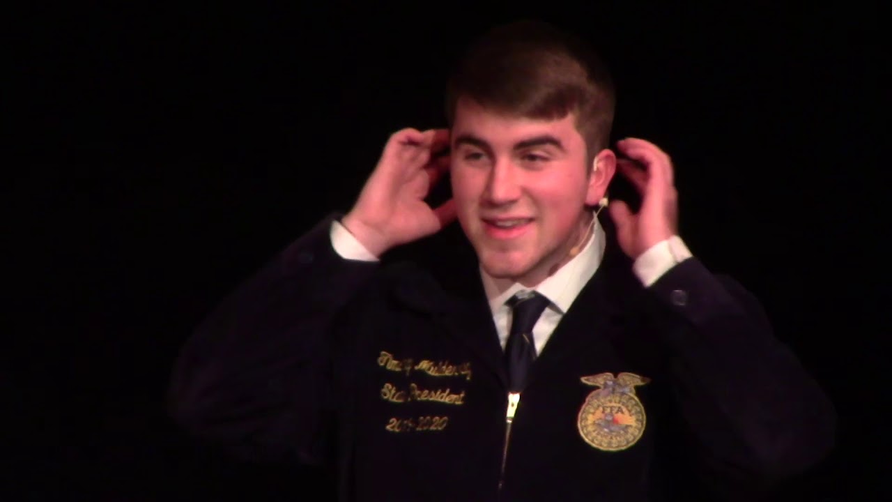 Retiring Address, 2019-2020 Delaware FFA State President, Timothy ...