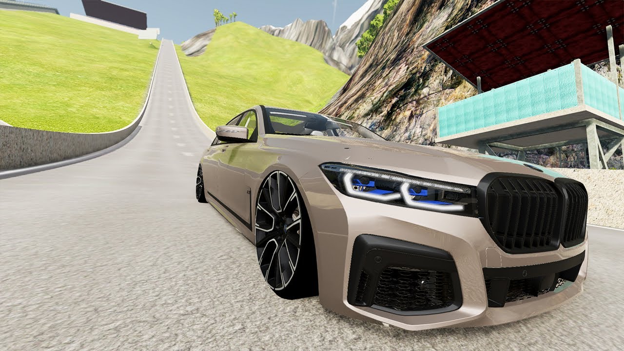 BeamNG.Drive Big Crash – Cars vs High Striker! BMW X5 vs BMW 7 Series ...
