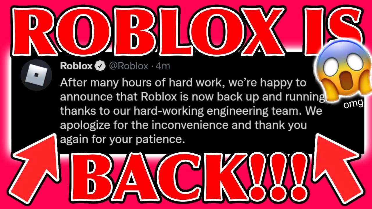 ROBLOX IS BACK! - YouTube